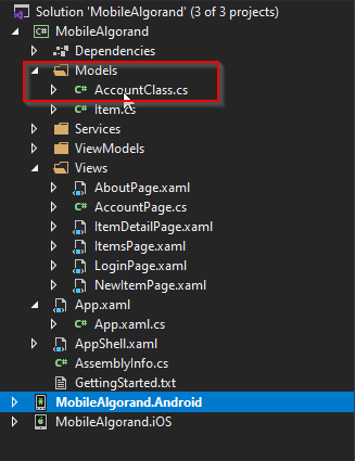 Create a Mobile App (Android/iOS) using Xamarin Forms | Algorand Developer Portal